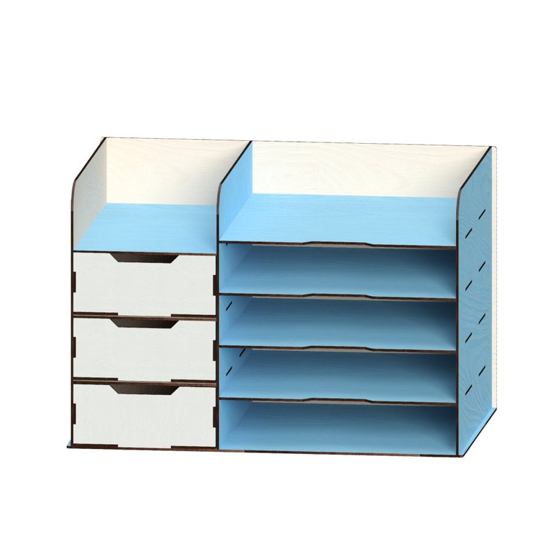 Laser Cut File Organizer: Svg, Dxf, Pdf, Ai, Cdr, Eps (digital Download ...