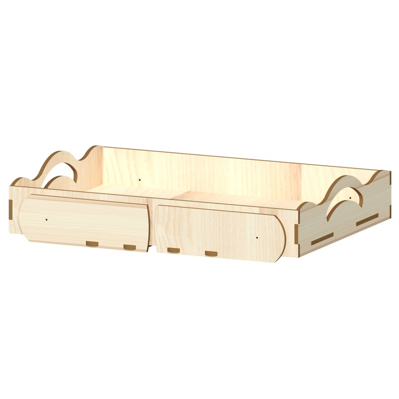 Breakfast Tray Stand Laser Cut Files laser cut template | Etsy