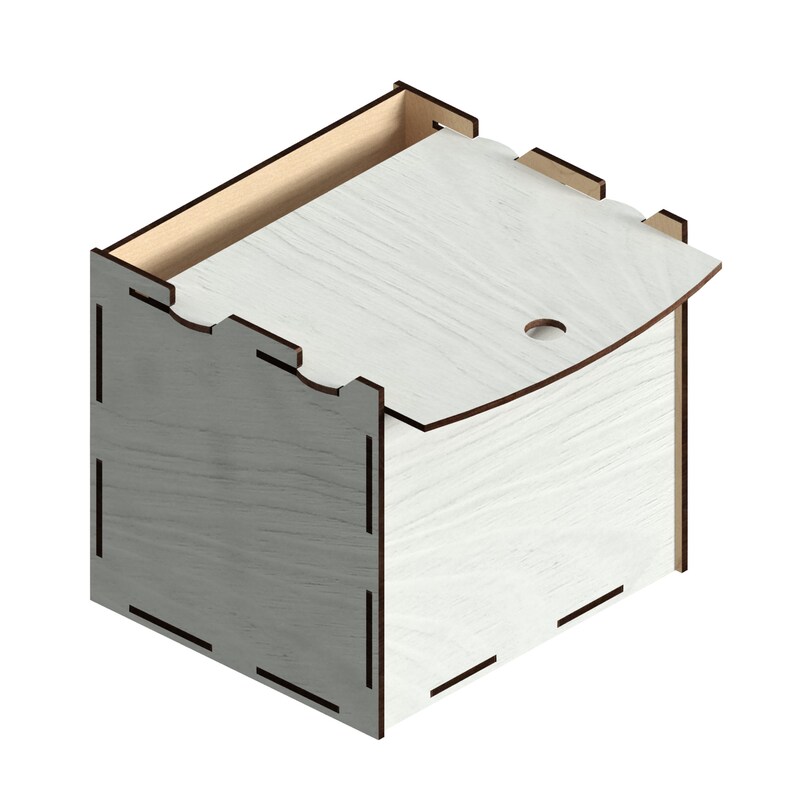 Box With Sliding Lid Laser Cut Files Laser Cut Template | Etsy