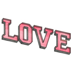LOVE Letters, Laser Cut Files - Svg+dxf+pdf+ai+cdr+eps - Laser Files ...