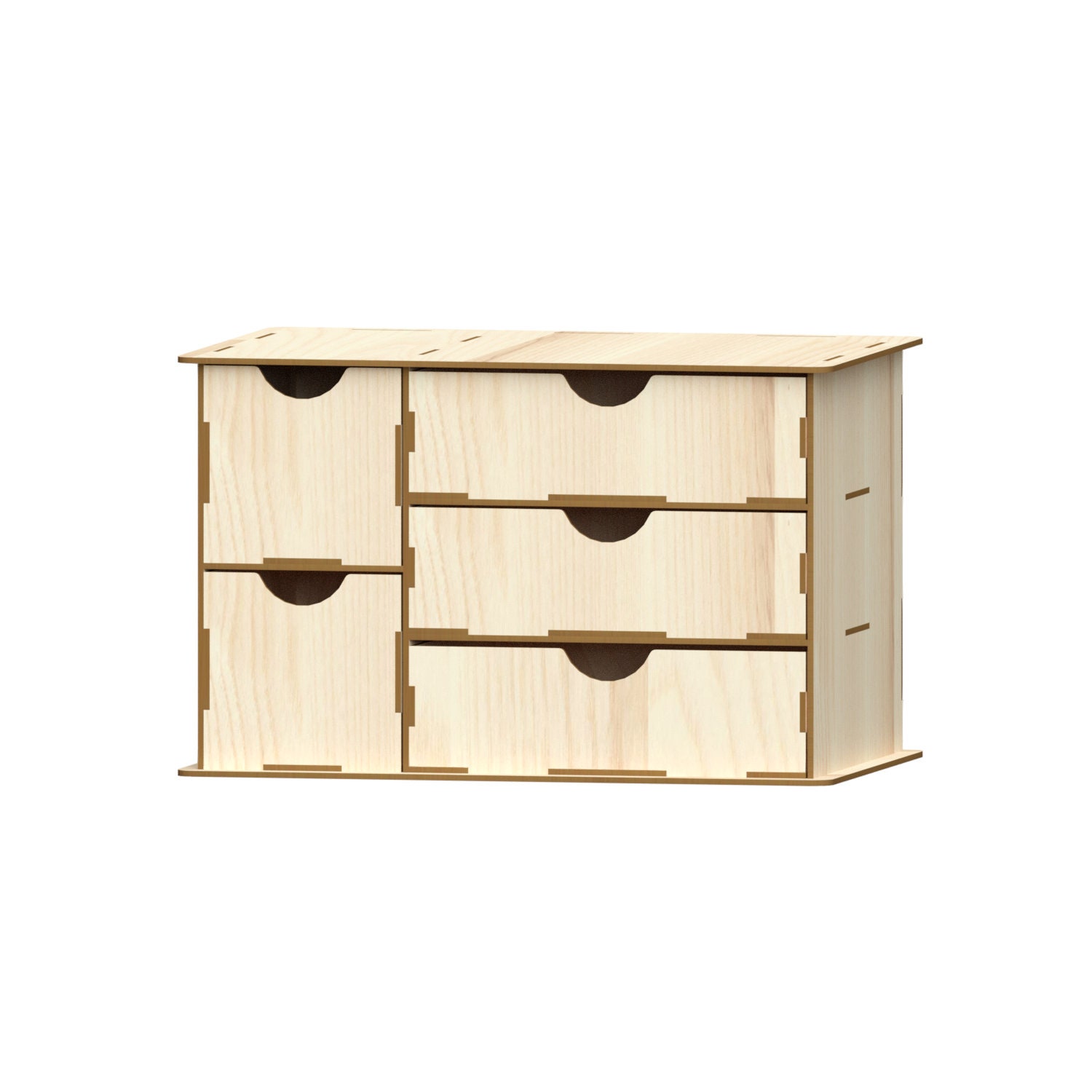 Drawer Organizer Laser Cut Files SvgDxfPdfAiCdrEps | Etsy