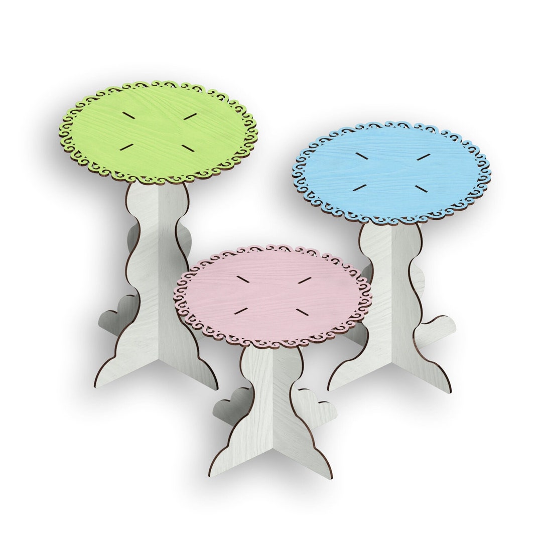 3 Pack Tables,laser Cut Files, Laser Cut Template, Vector for Laser ...