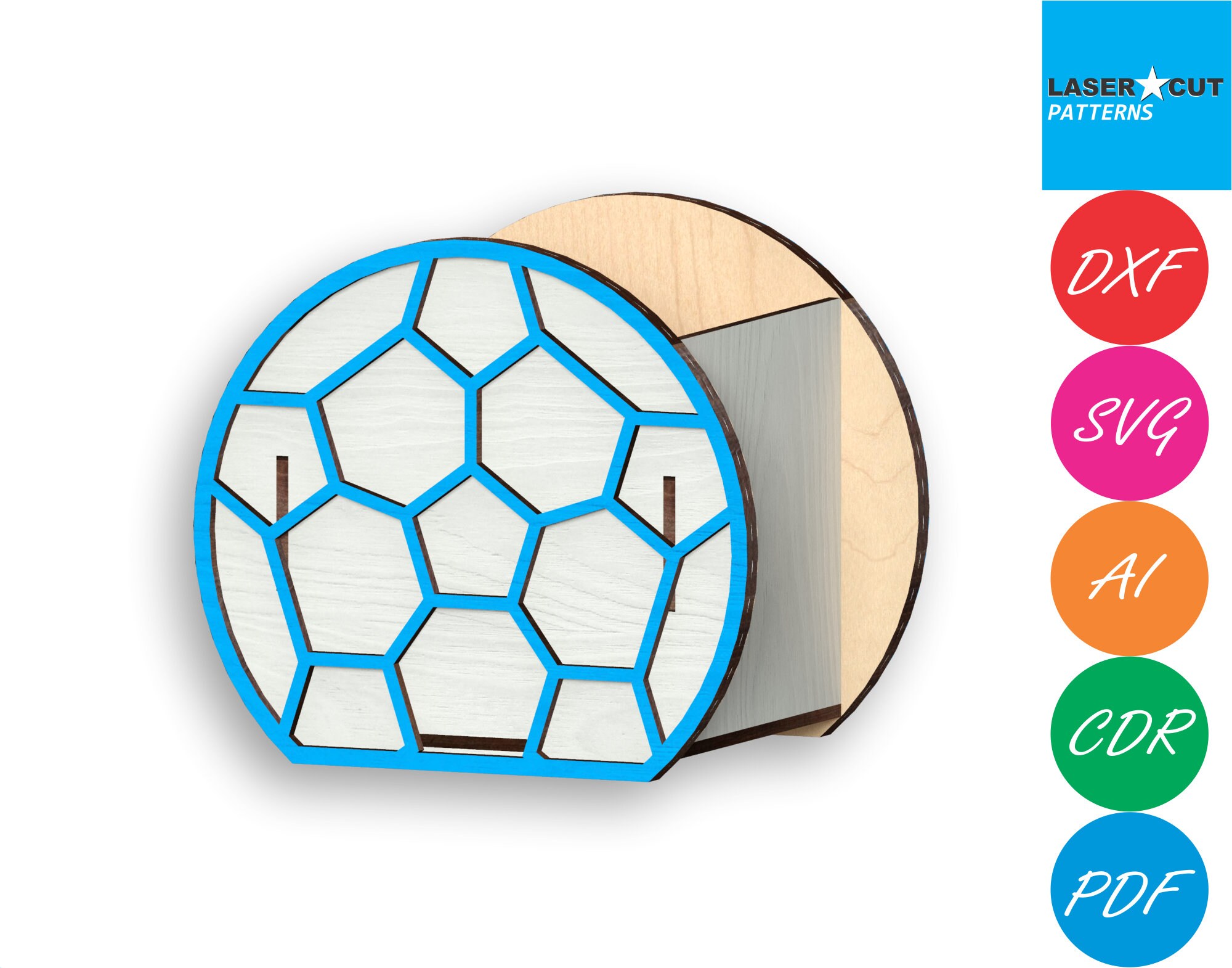 Ball Box Pattern Vector for Laser Cutting Cncsvglaser Cut - Etsy