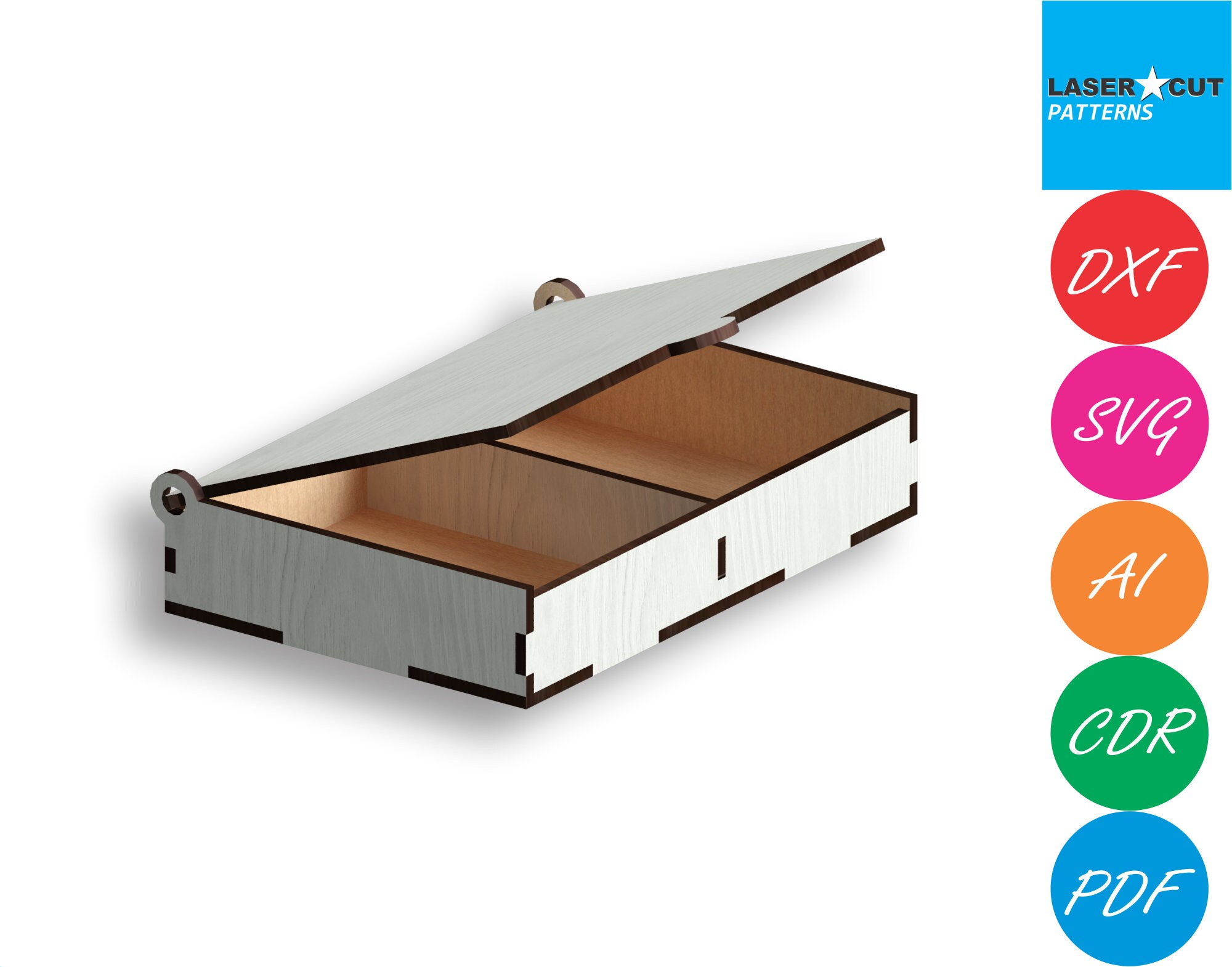 Poker Card Box Pattern Vector for Laser Cutting CNCsvglaser | Etsy