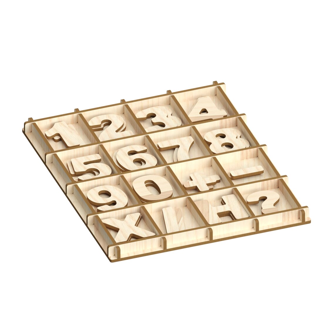 Educational numbers Laser Cut Files SvgDxfPdfAiCdrEps | Etsy