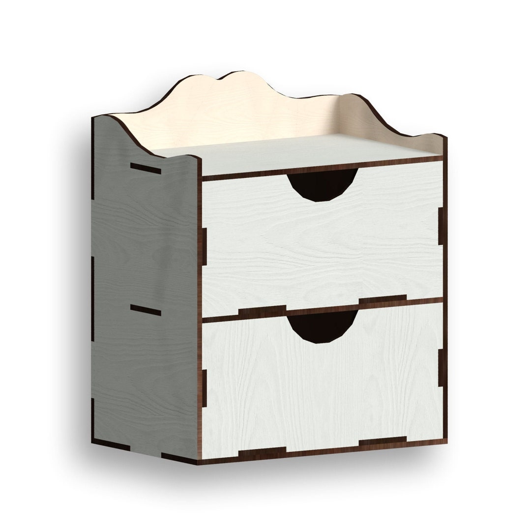 Desktop Drawer, Laser Cut Files - Svg+dxf+pdf+ai+cdr+eps - Laser Files ...