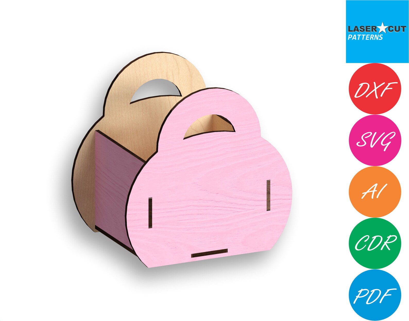 Bag Box Pattern Vector for Laser Cutting Cncsvglaser Cut - Etsy