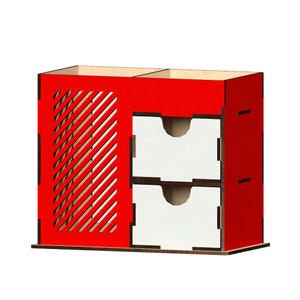 Pen and Pencil Holder, Laser Cut Files - Svg+dxf+pdf+ai+cdr+eps - Laser ...