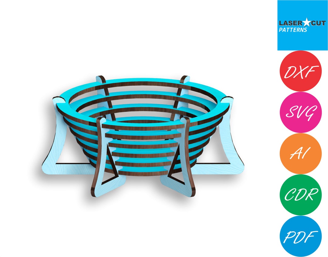 Bowl Laser Cut Files Svgdxfpdfaicdreps Laser Files - Etsy