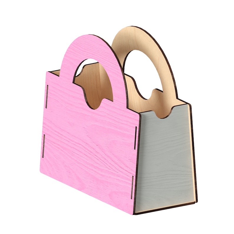 Box Bag Pattern Vector for Laser Cutting Cncsvglaser Cut | Etsy