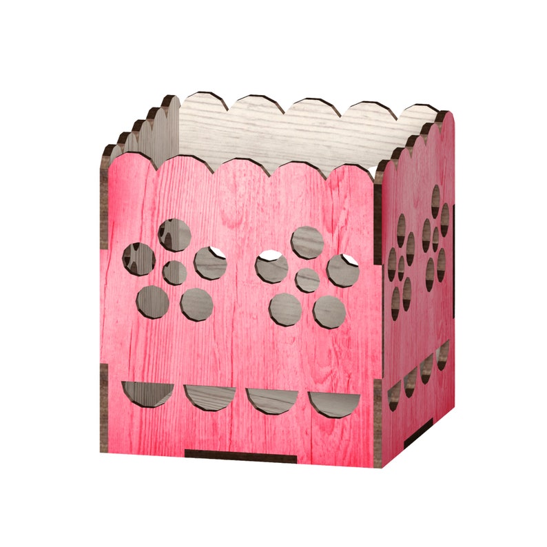 Flower Box Laser Cut Files Laser Cut Template Laser Cut - Etsy