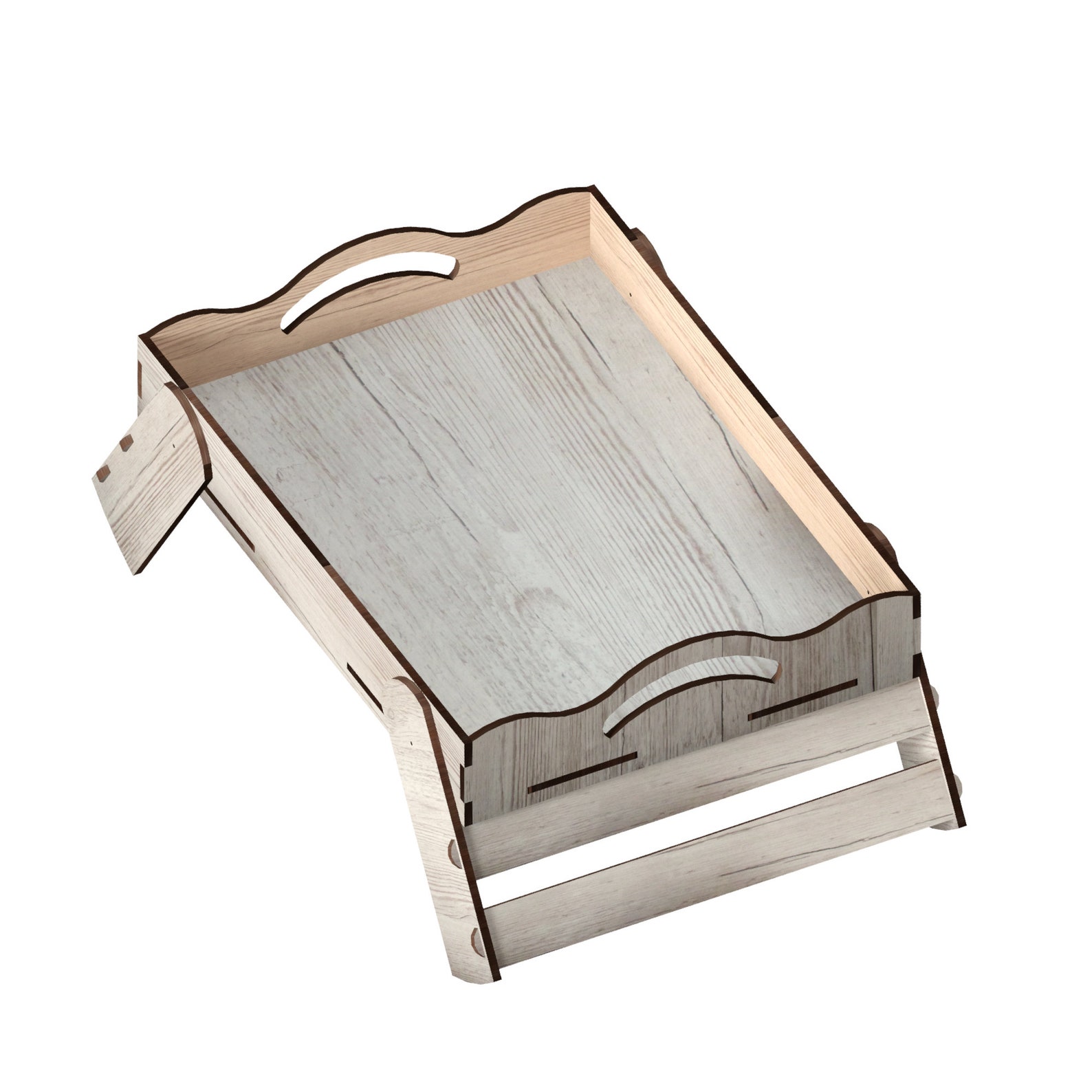 Breakfast Tray Stand Laser Cut Files Laser Cut Template | Etsy