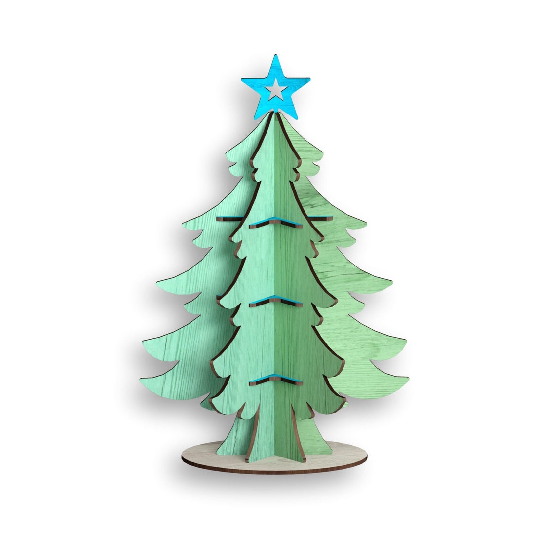 Christmas Tree, Laser Cut Files Svgdxfpdfaicdreps Laser Files Instant ...