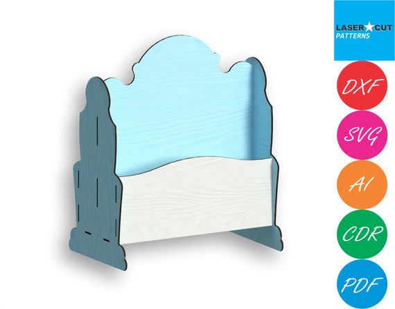 Magazine Holder Laser Cut Files Svgdxfpdfaicdreps | Etsy