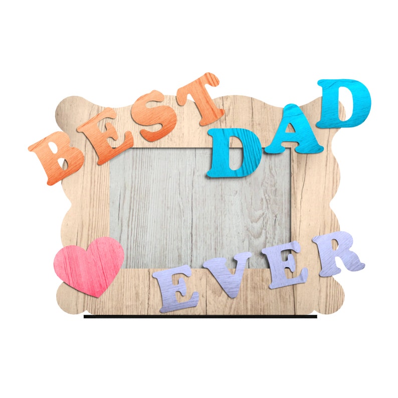 Dad Picture Frame Pattern Vector for Laser Cutting - Etsy