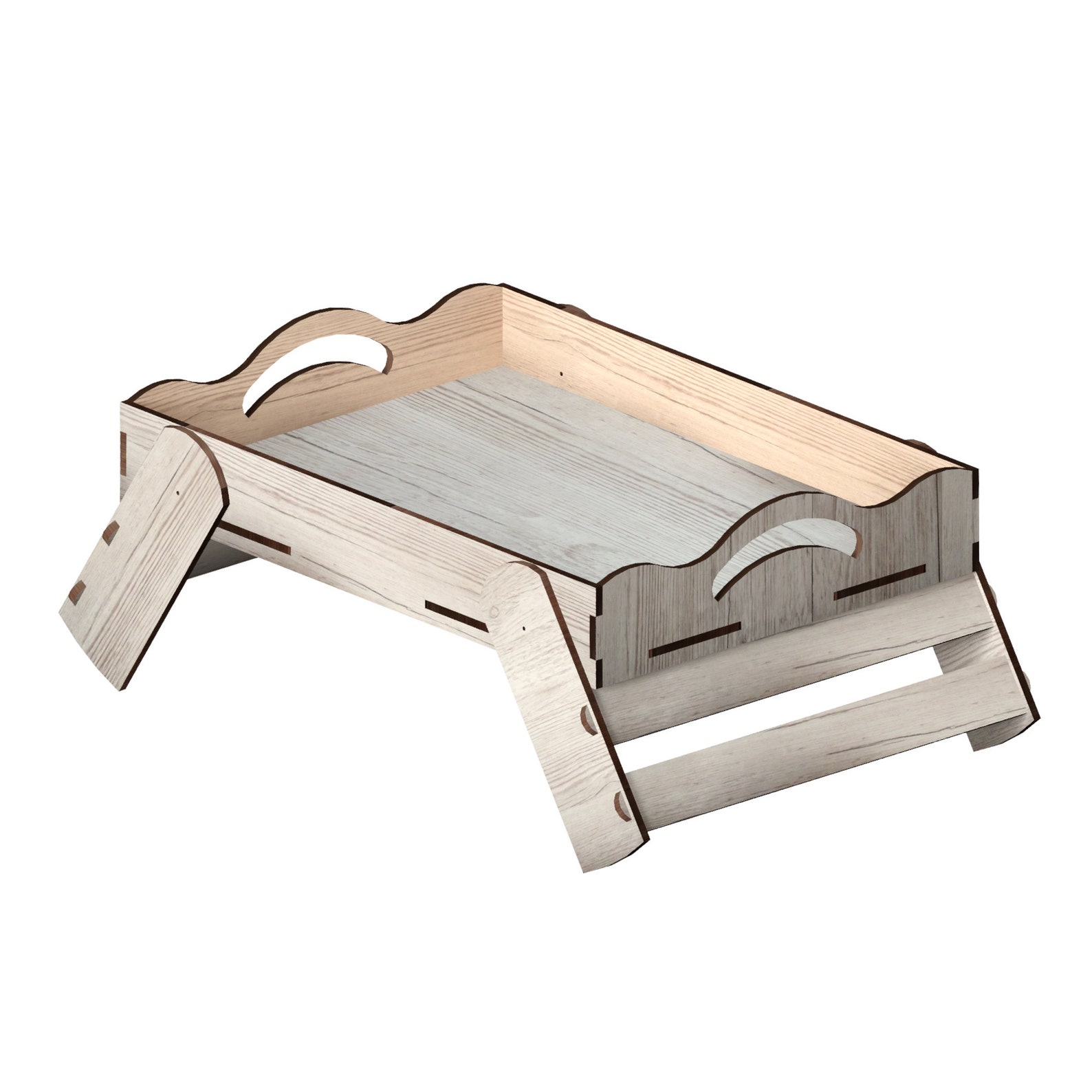 Breakfast Tray Stand Laser Cut Files Laser Cut Template | Etsy