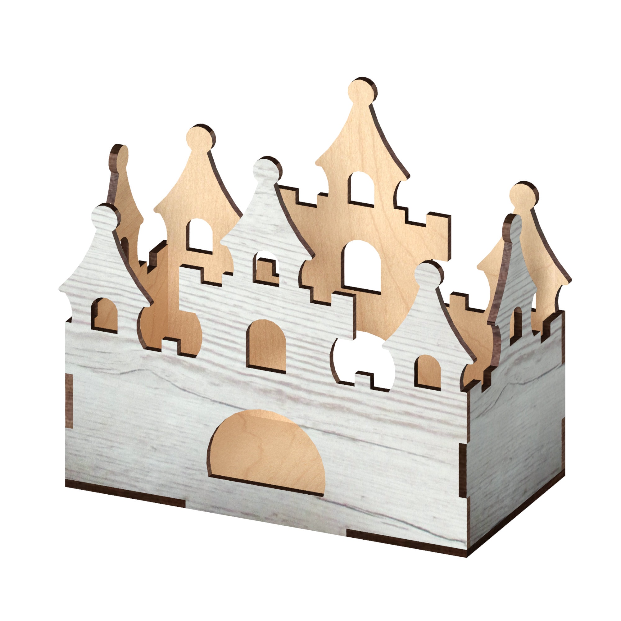 Castle Box Laser Cut Files Laser Cut Template Laser Cut - Etsy