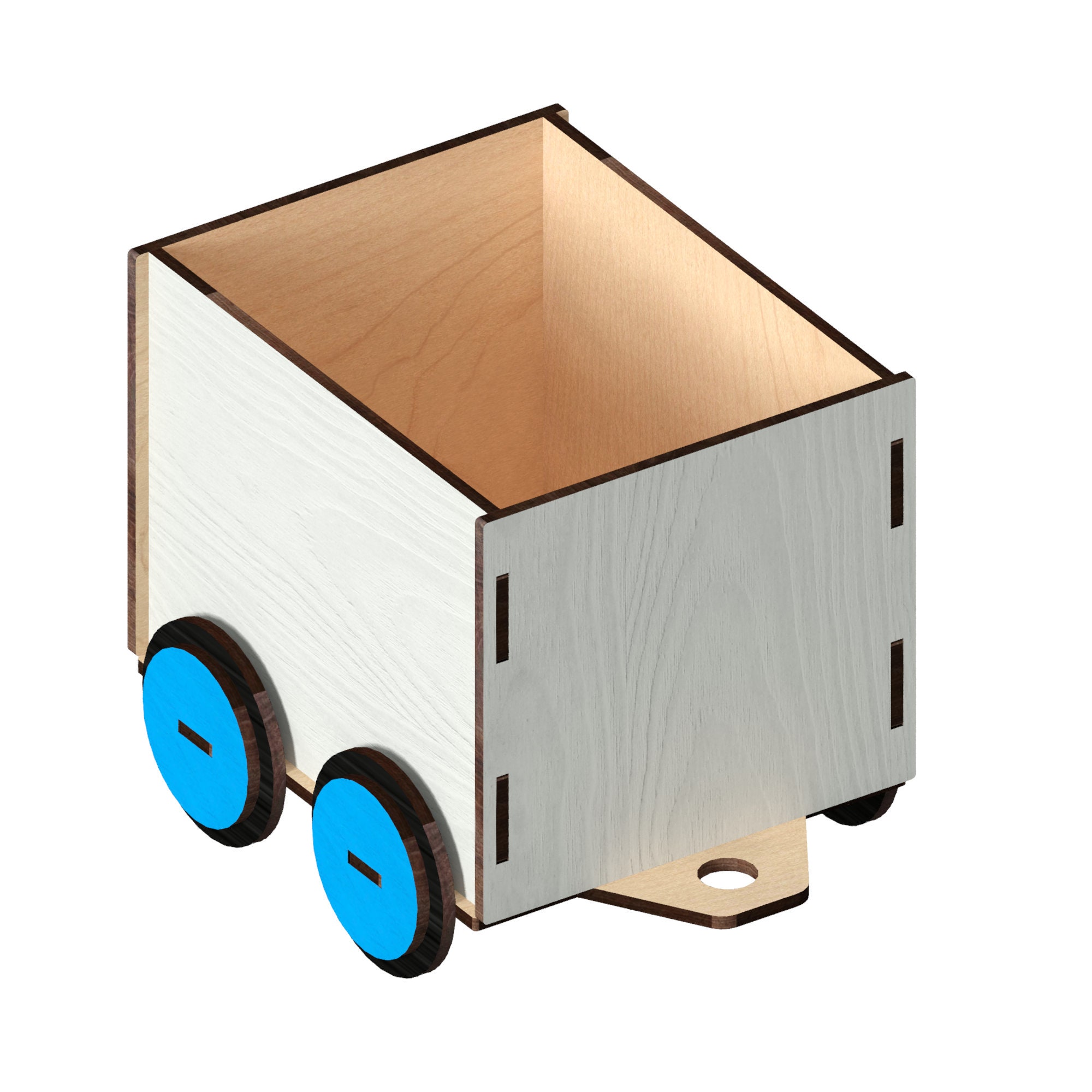 Cart Box Pattern Vector for Laser Cutting Cncsvglaser Cut | Etsy