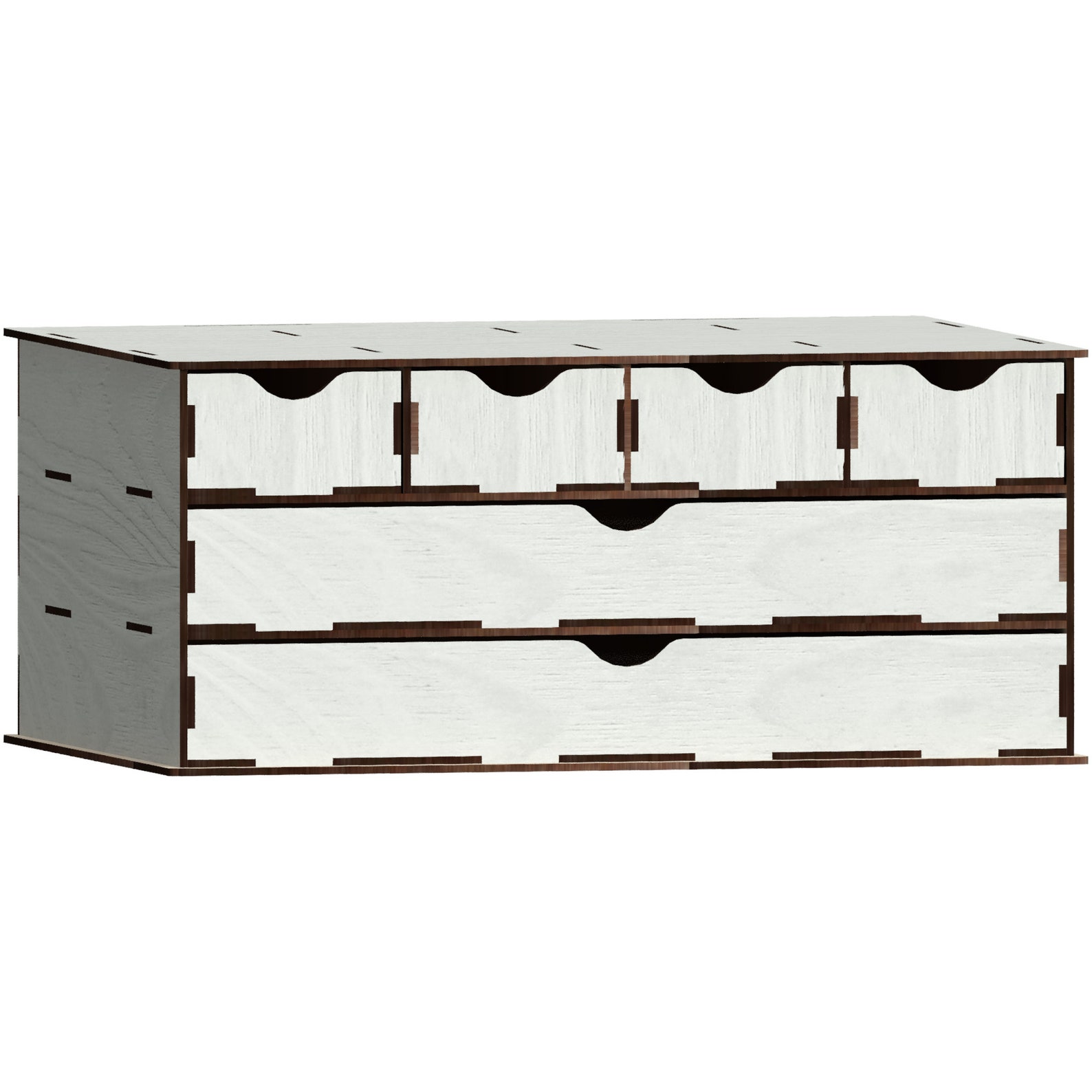 Drawer Organizer Laser Cut Files Svgdxfpdfaicdreps - Etsy