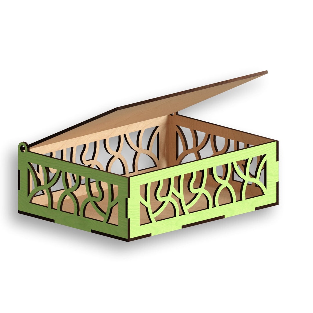 Box With Lid, Laser Cut Files, Laser Cut Template, Laser Cut Pattern ...