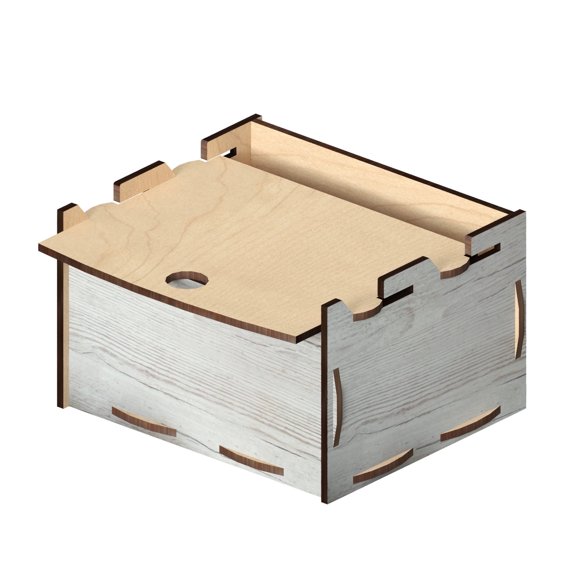 Box With Sliding Lid Laser Cut Files Laser Cut Template | Etsy