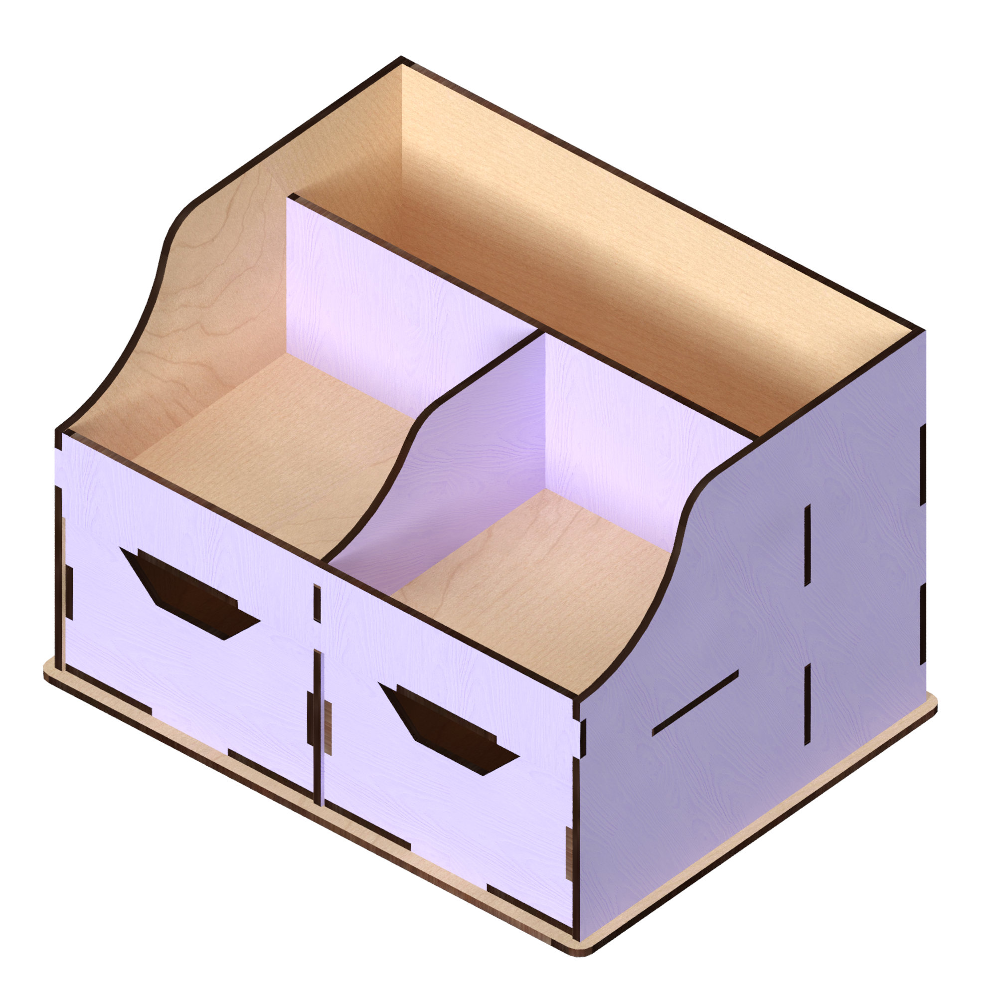 Desk Organizerlaser Cut Files Laser Cut Template Vector for | Etsy