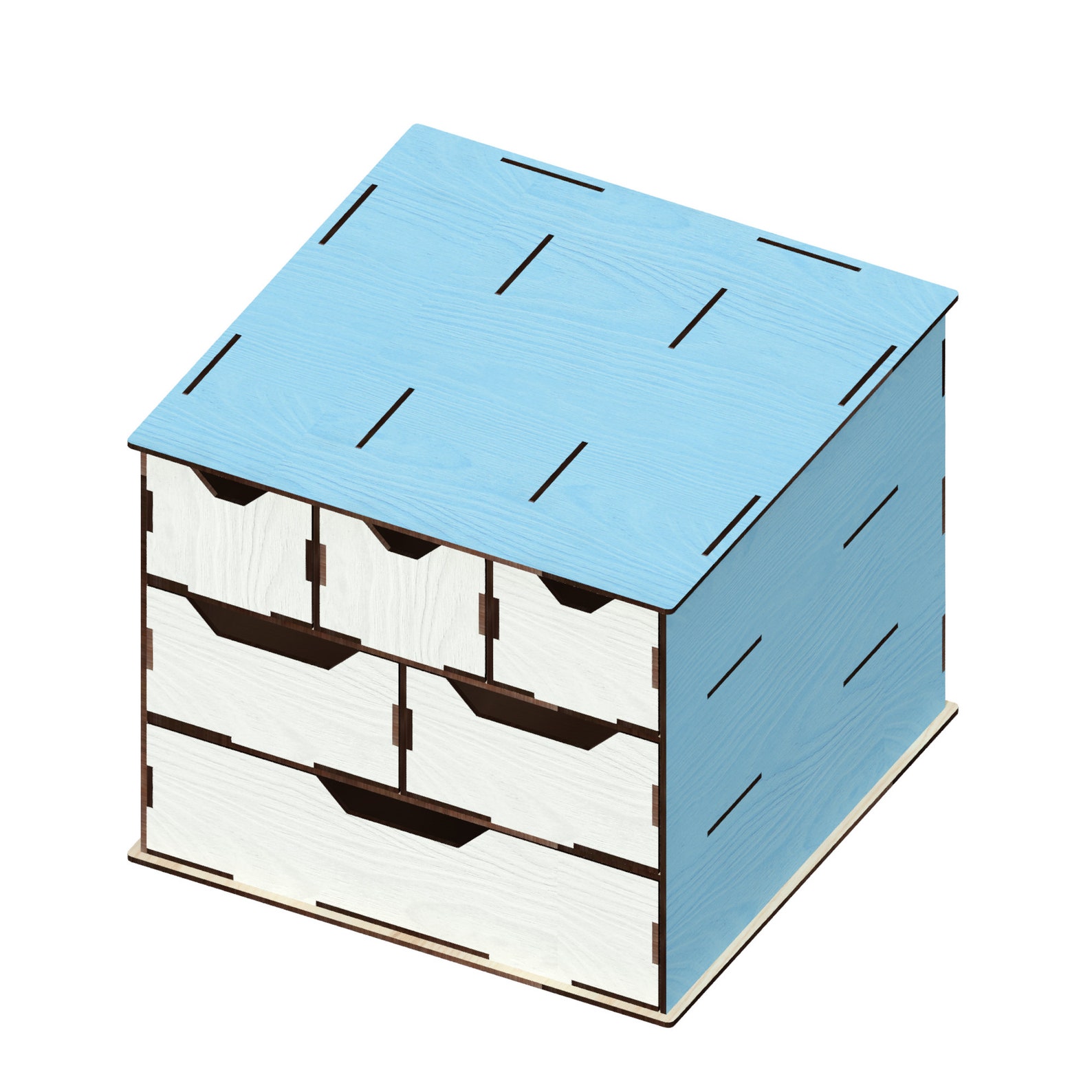 Drawer Organizer Laser Cut Files SvgDxfPdfAiCdrEps | Etsy