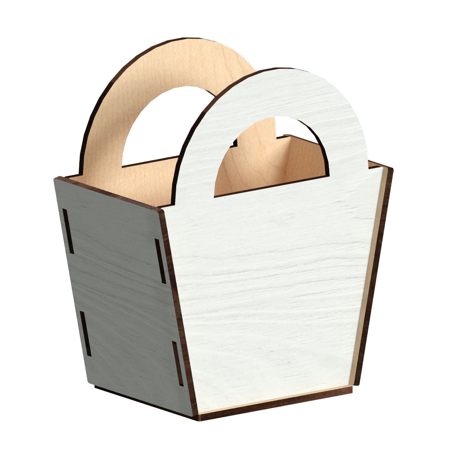 Laser Cut Bag Box Pattern: CNC Vector Template (digital Download) - Etsy