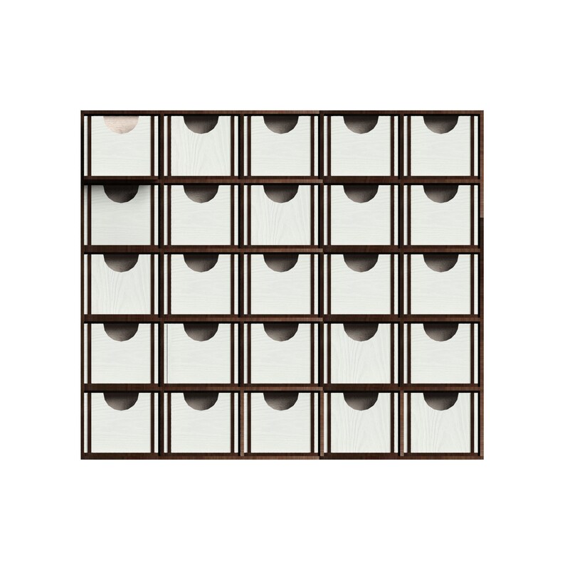 Box With Drawers 5x5, Laser Cut Files - Svg+dxf+pdf+ai+cdr+eps - Laser ...