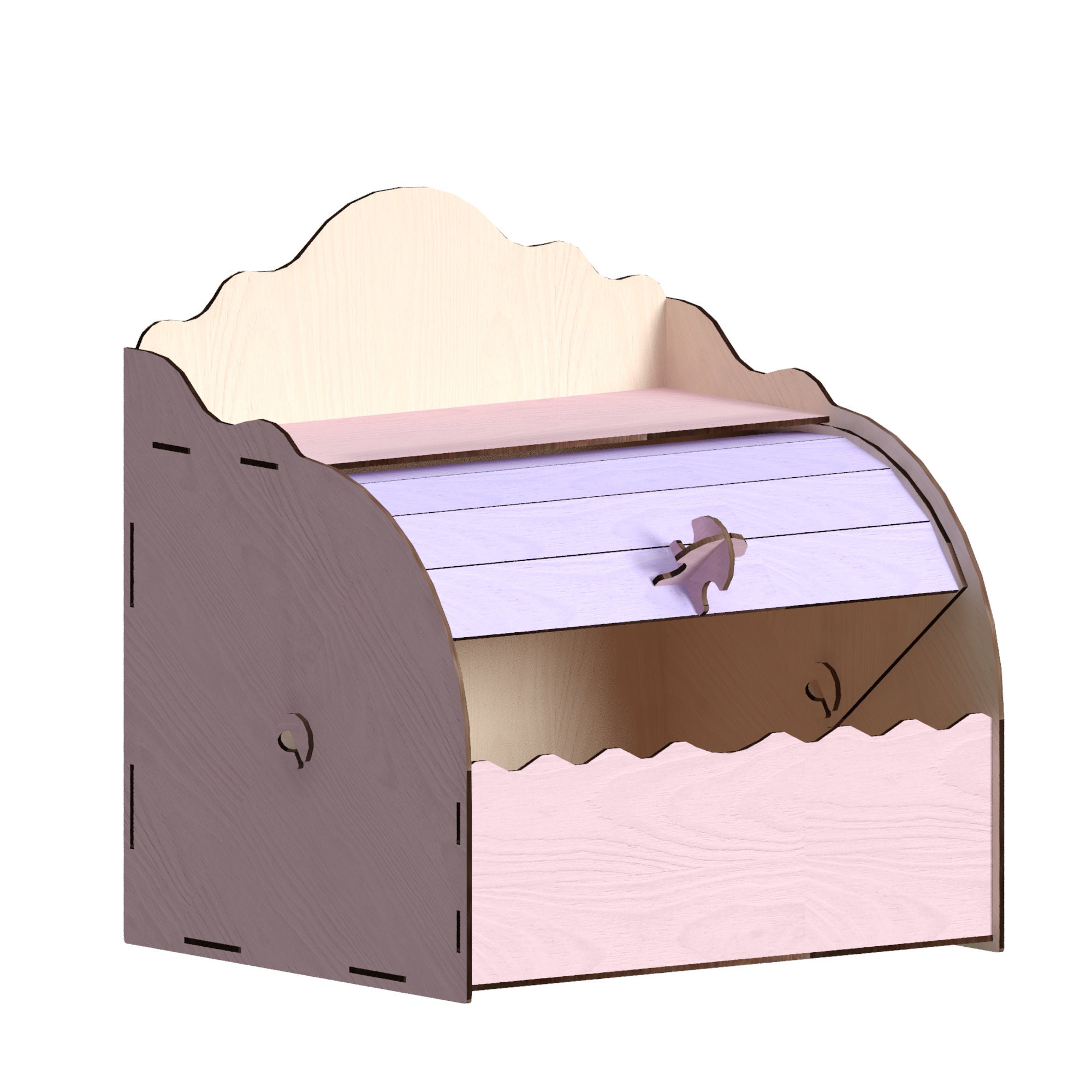 Breadbox Laser Cut Files Laser Cut Template Laser Cut | Etsy