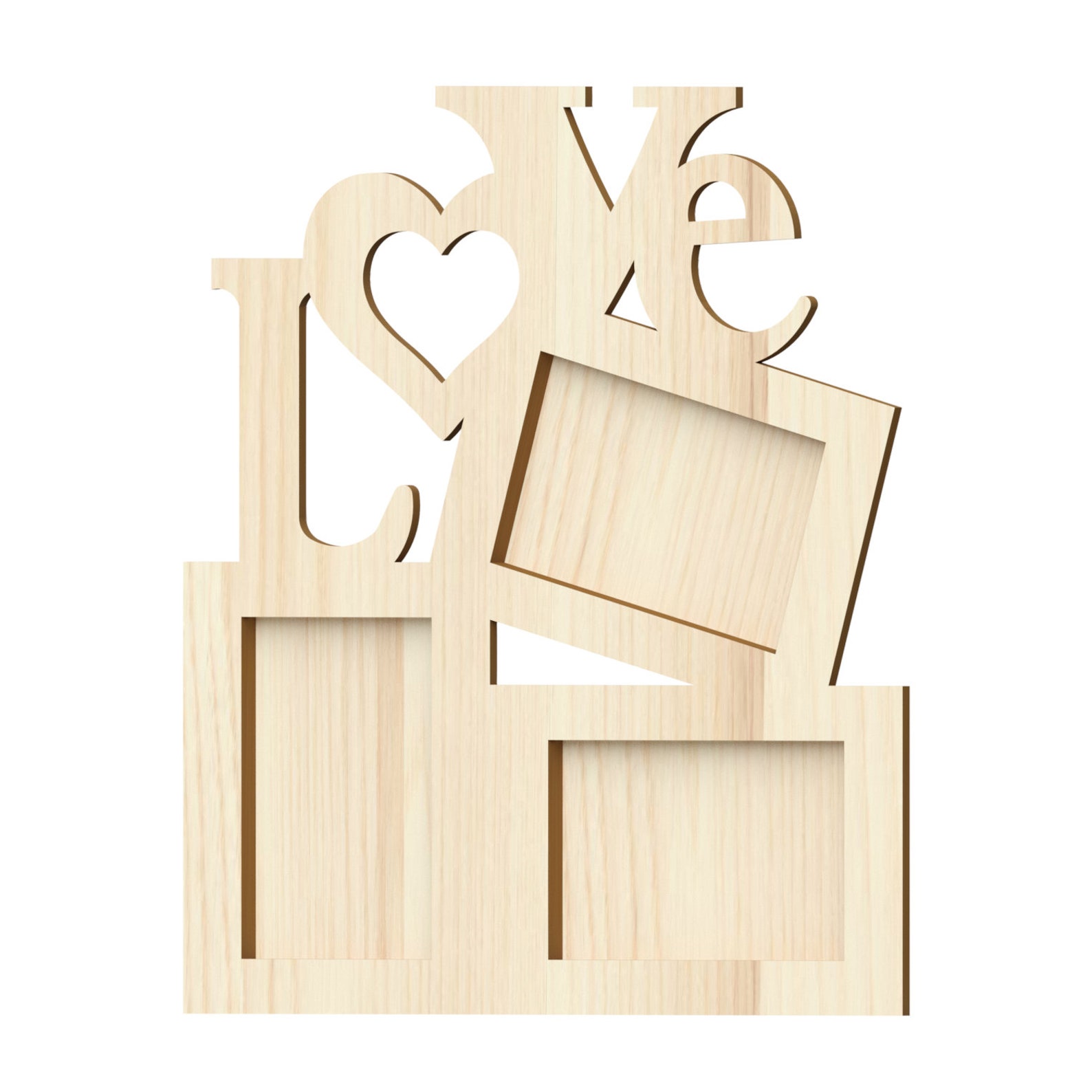 Love Photo Frame Laser Cut Files SvgDxfPdfAiCdrEps | Etsy