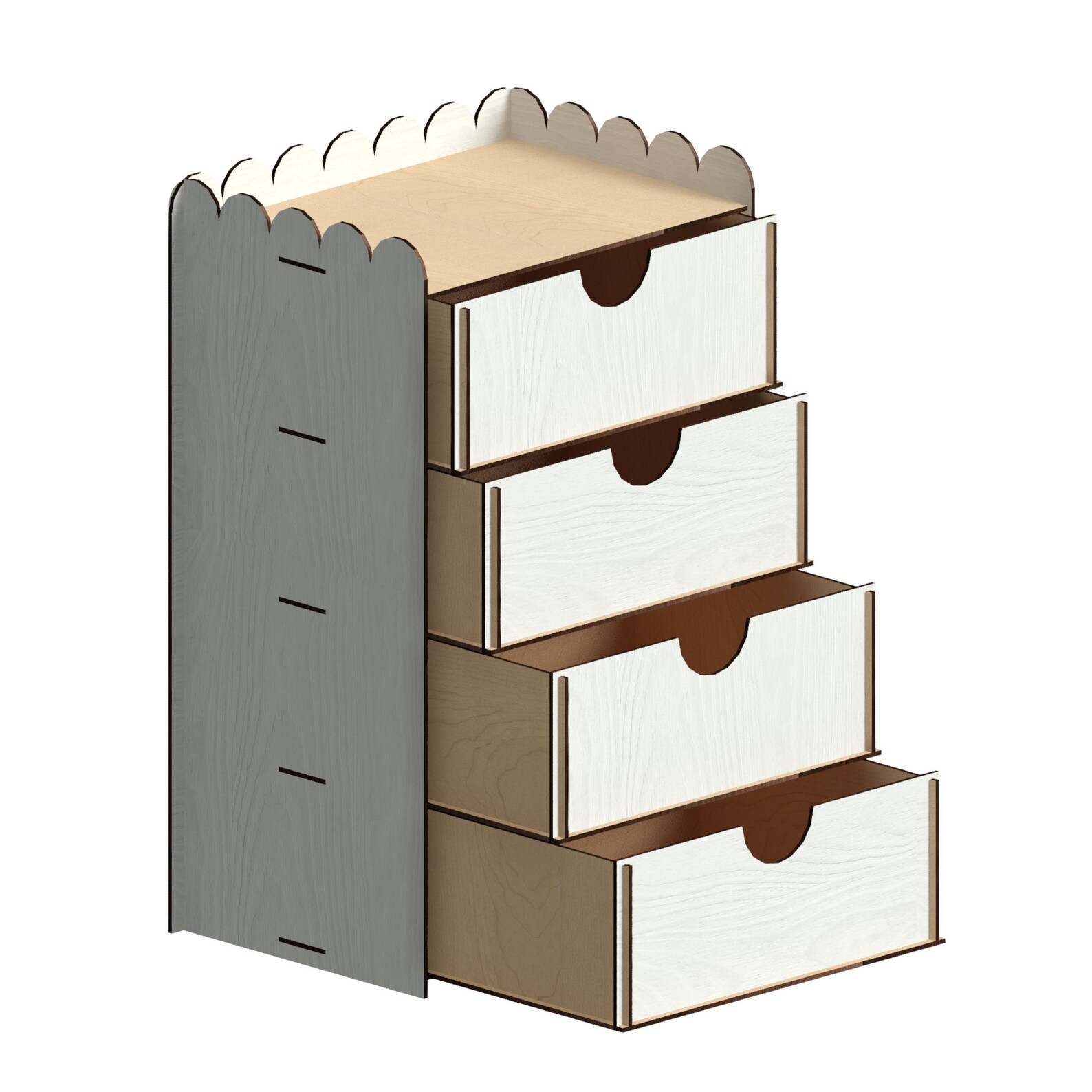 Chest of drawers Laser Cut Files SvgDxfPdfAiCdrEps | Etsy