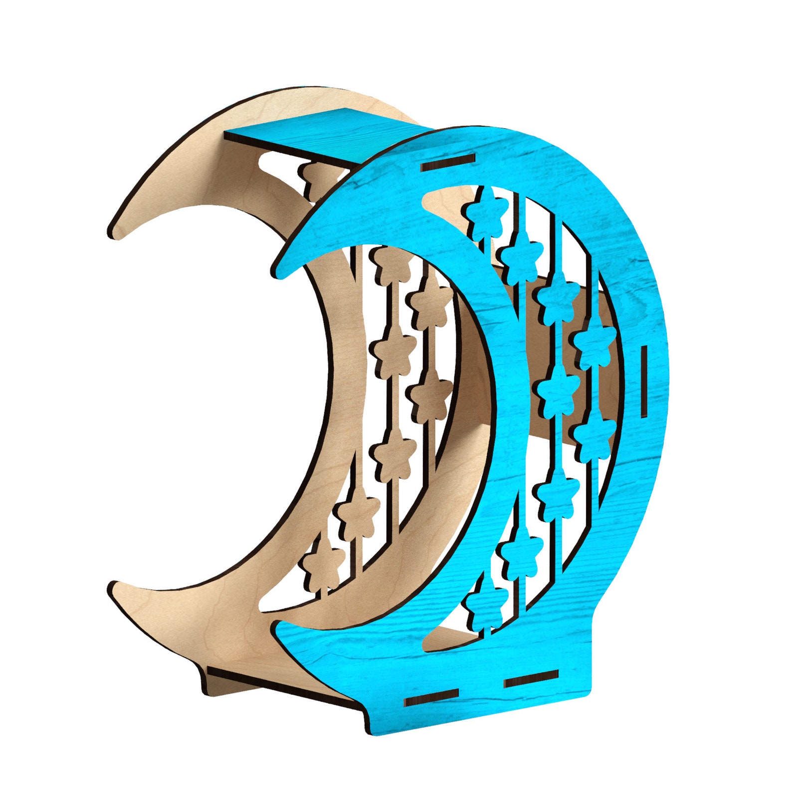 Moon Centerpiece Laser Cut Files Svgdxfpdfaicdreps - Etsy