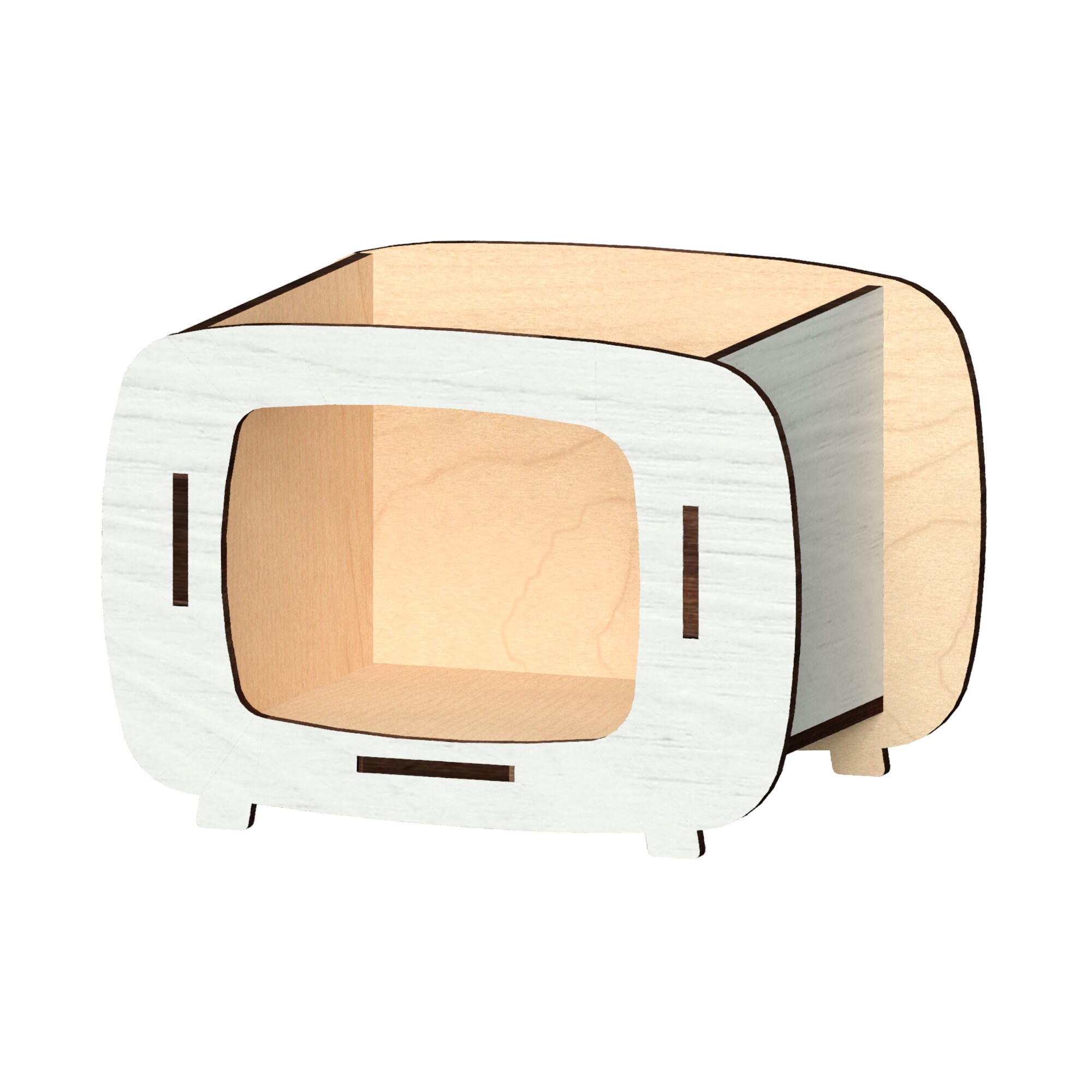 Television Box Pattern Vector for Laser Cutting Cncsvglaser | Etsy