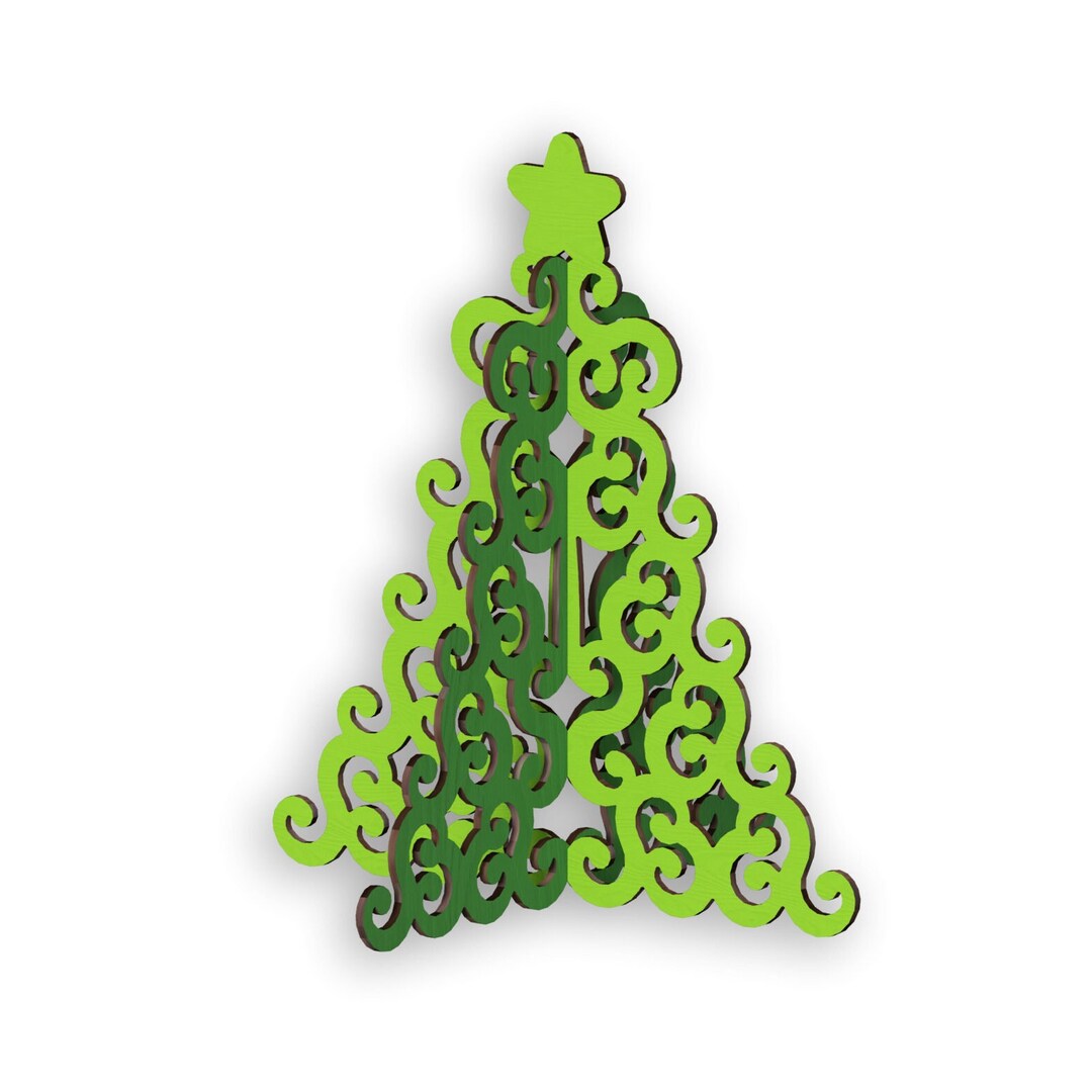 Christmas Tree, Laser Cut Files - Svg+dxf+pdf+ai+cdr+eps - Laser Files ...