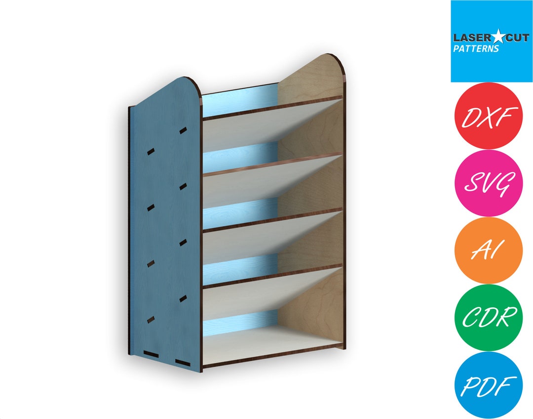 Desk Organizer Laser Cut Files Laser Cut Template Vector - Etsy