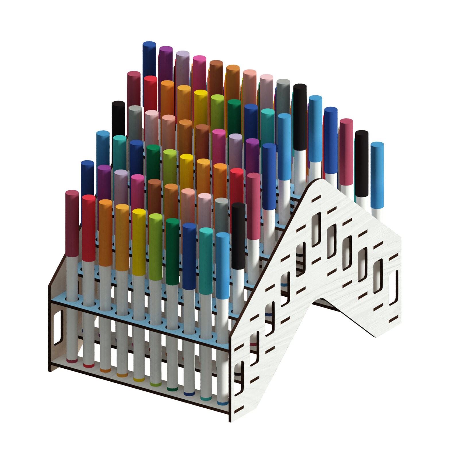 Pen Holder Pattern Vector for Laser Cutting CNCsvglaser cut | Etsy