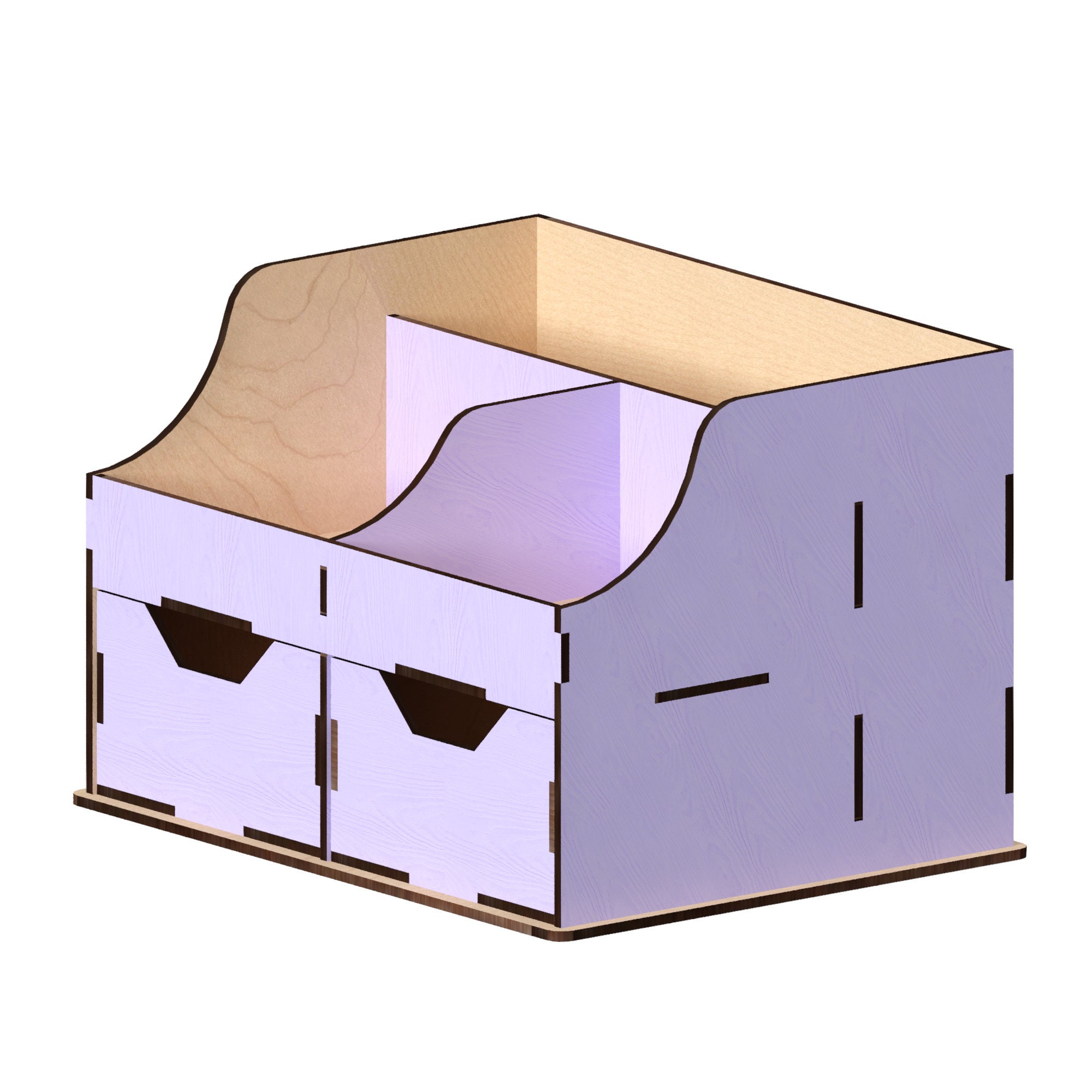 Desk Organizerlaser Cut Files Laser Cut Template Vector for | Etsy