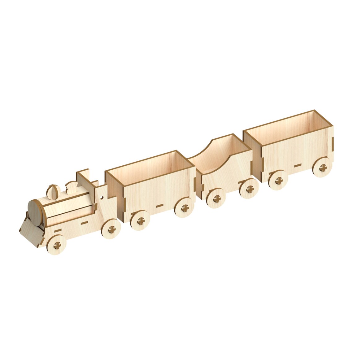 Little Train Laser Cut Files SvgDxfPdfAiCdrEps laser | Etsy