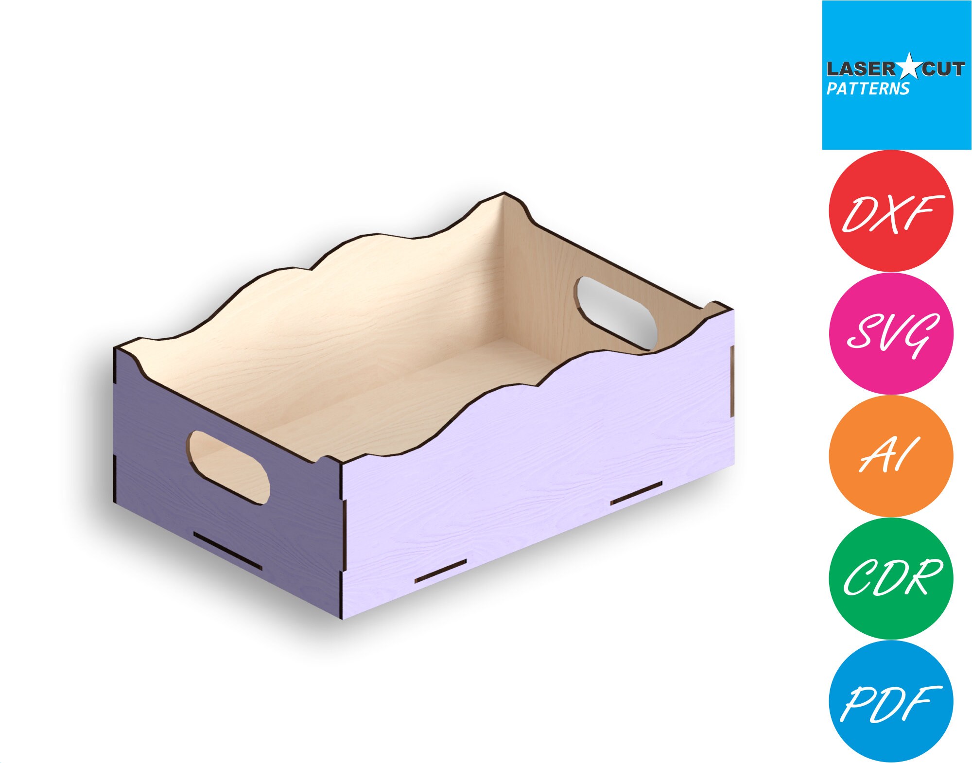 TrayLaser Cut Files laser cut template Vector for Laser | Etsy