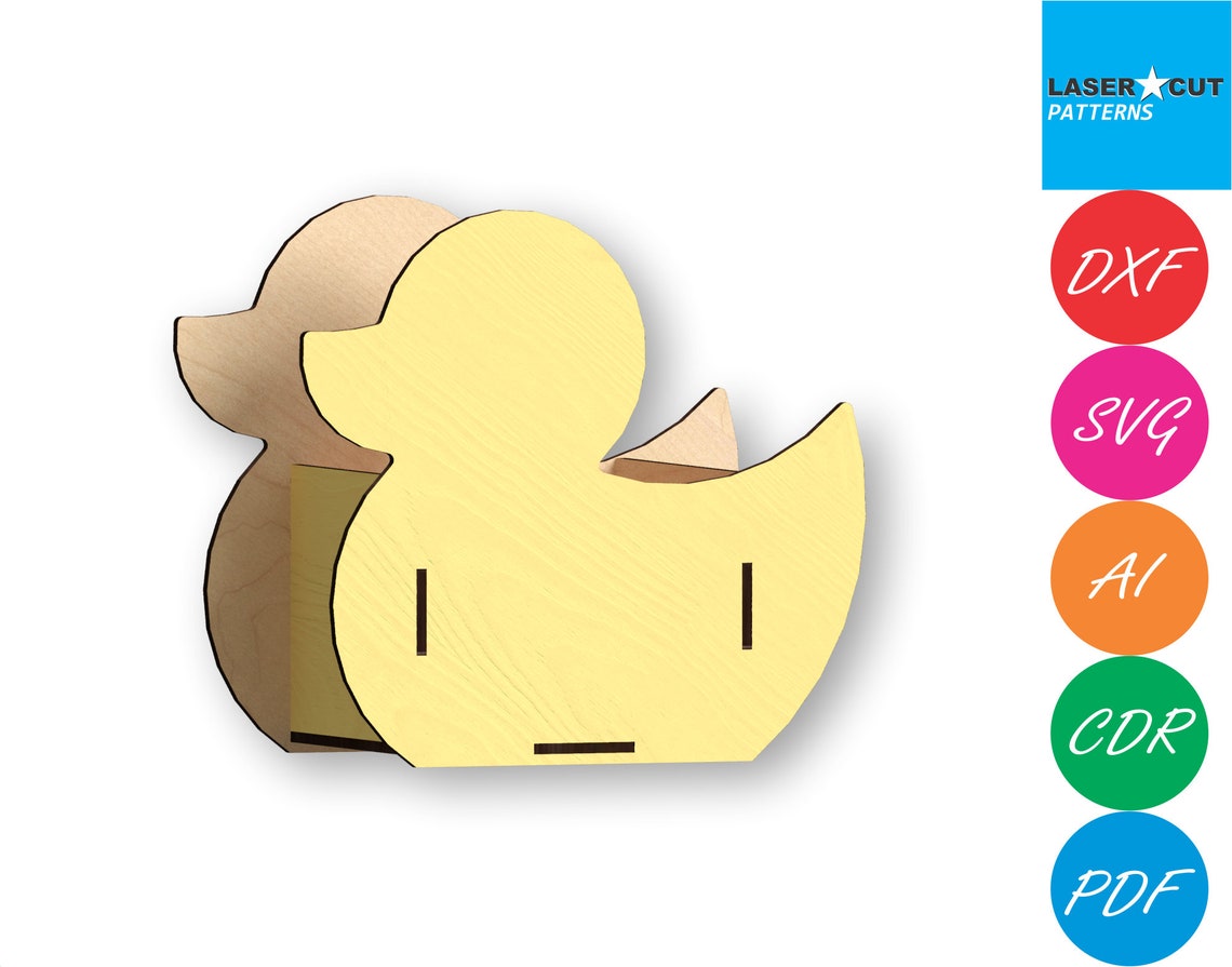 Duck Box Laser Cut Files Laser Cut Template Laser Cut - Etsy