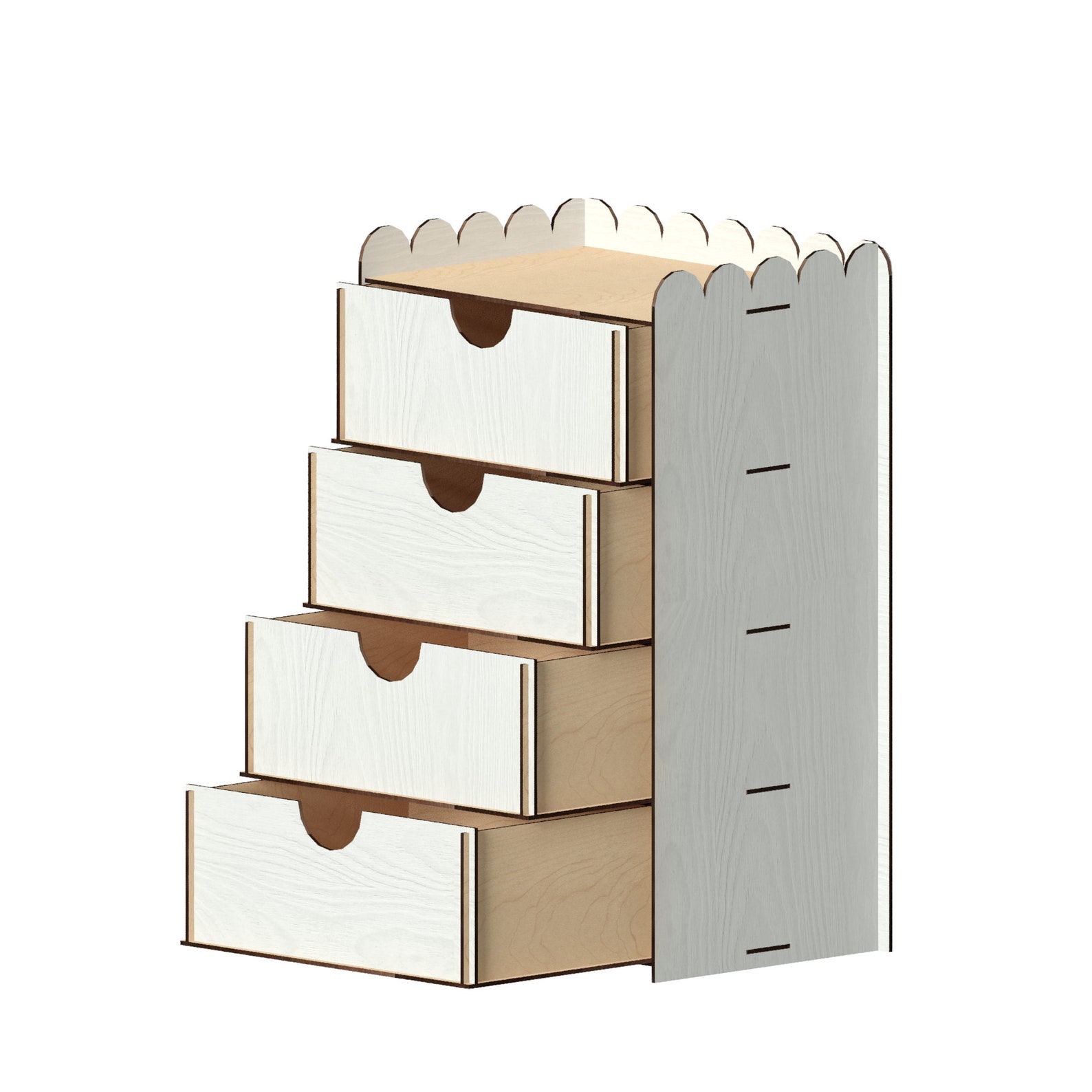 Chest of drawers Laser Cut Files SvgDxfPdfAiCdrEps | Etsy