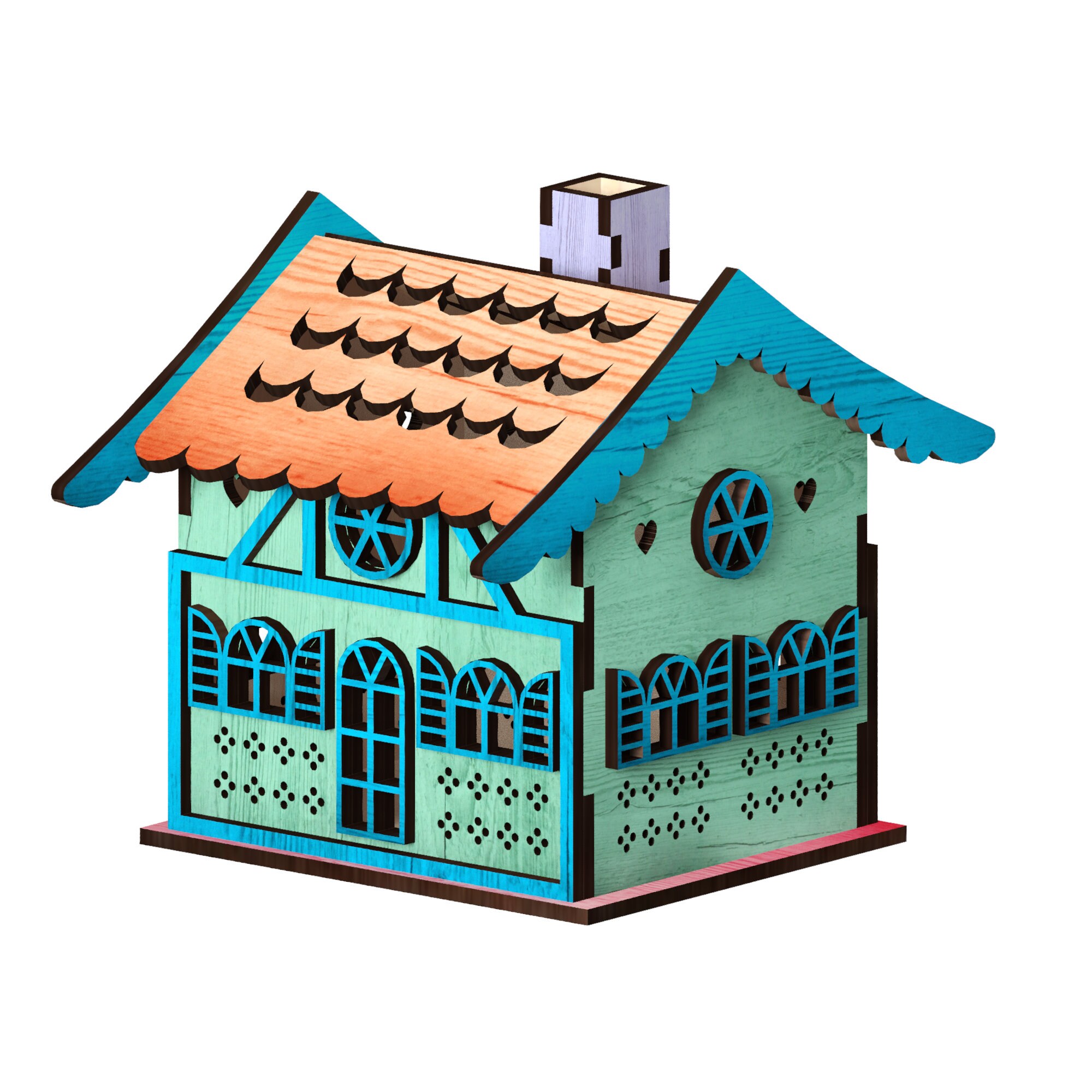 Large Nightlight house Laser Cut Files | Etsy