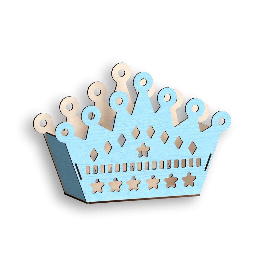 Crown Box,laser Cut Files, Laser Cut Template, Vector for Laser, Laser ...