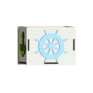 Navy Box, Pattern Vector for Laser Cutting Cnc,svg,laser Cut Template ...