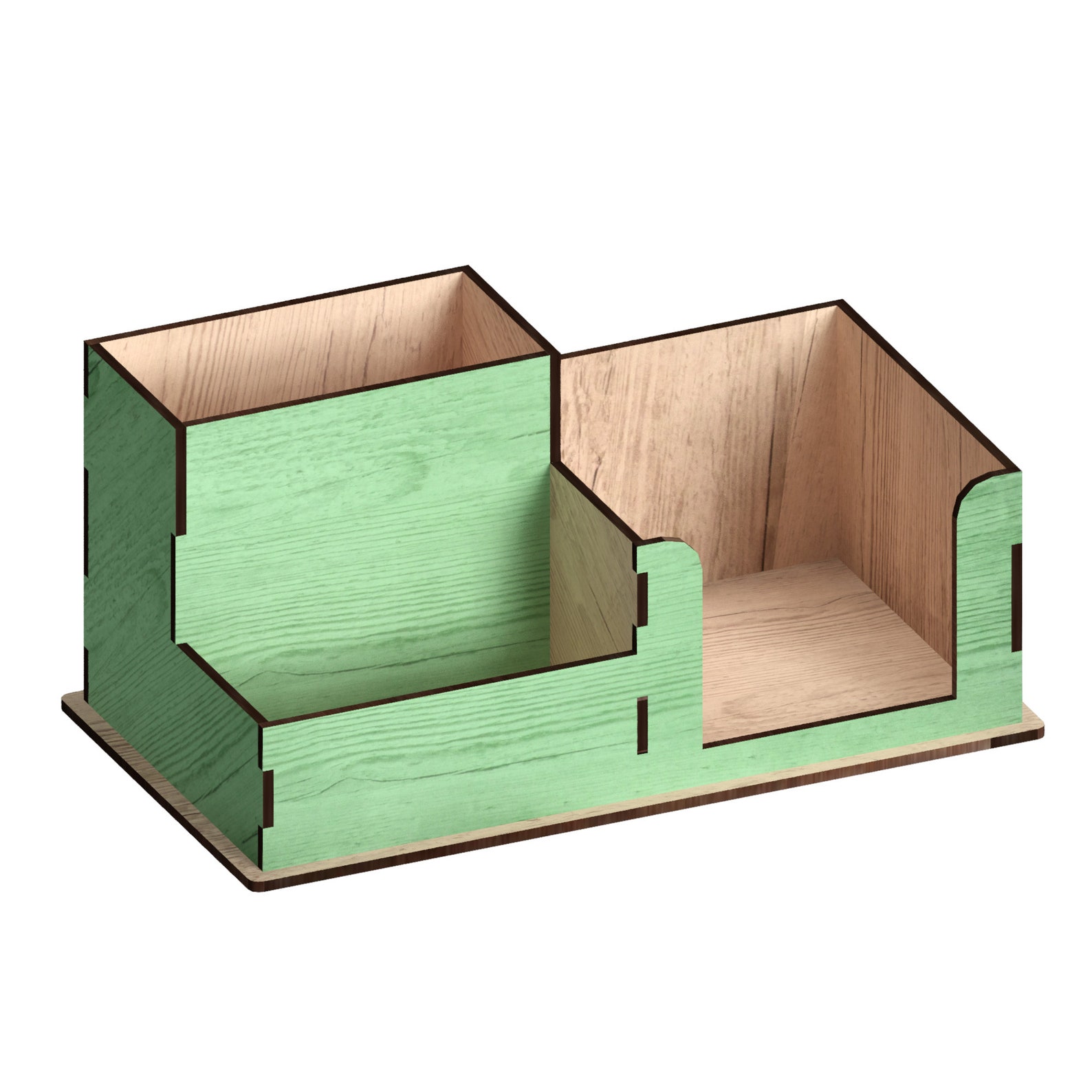 Desk Organizer Laser Cut Files Svgdxfpdfaicdreps - Etsy