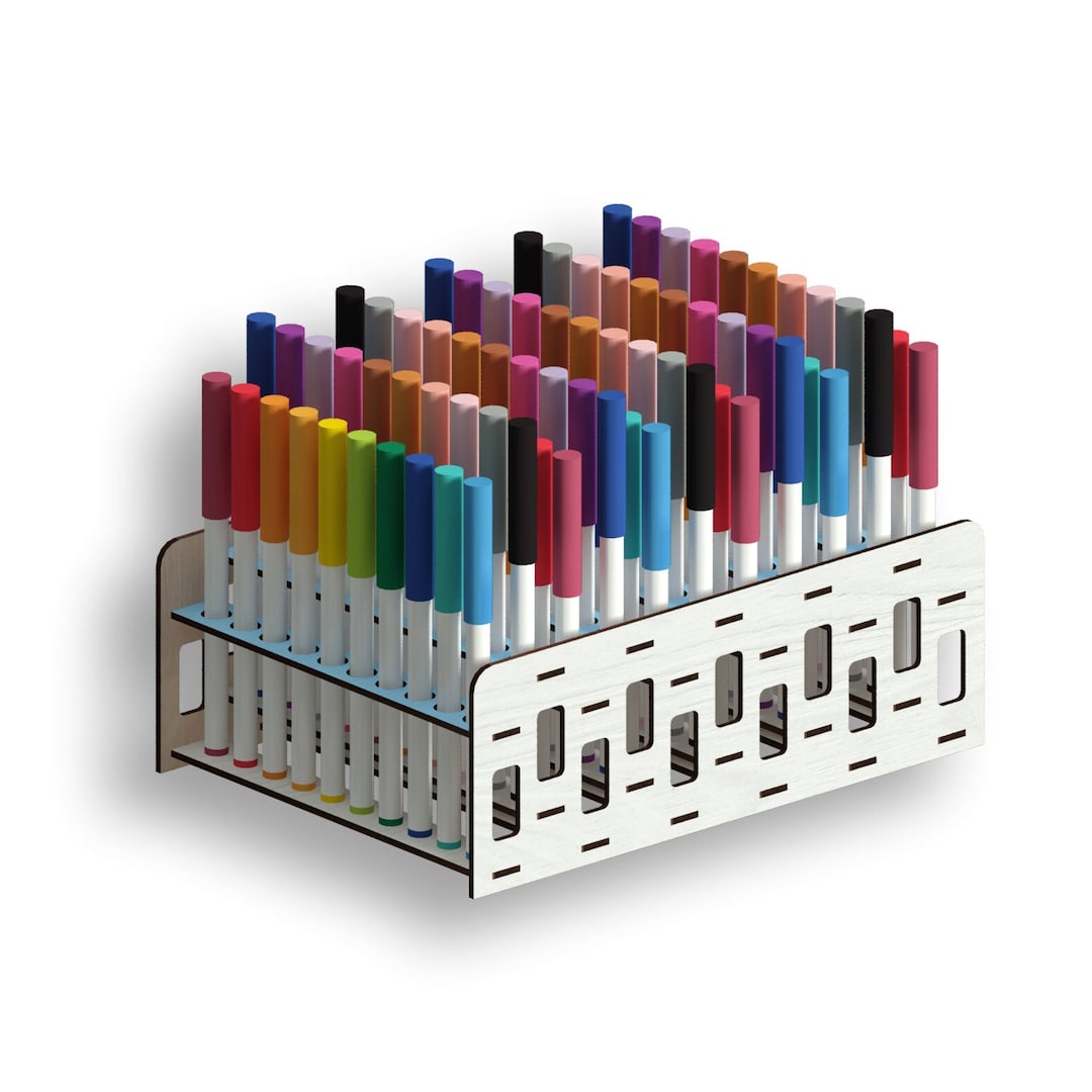 Laser Cut Pen Holder Vector, CNC File (digital Download) - Etsy