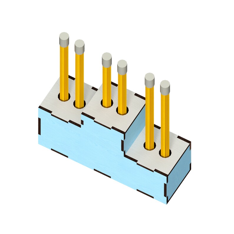 Podium Pen Holder Laser Cut Files Svgdxfpdfaicdreps | Etsy