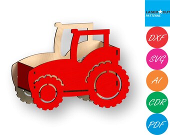 Laser Cut Tractor | Etsy