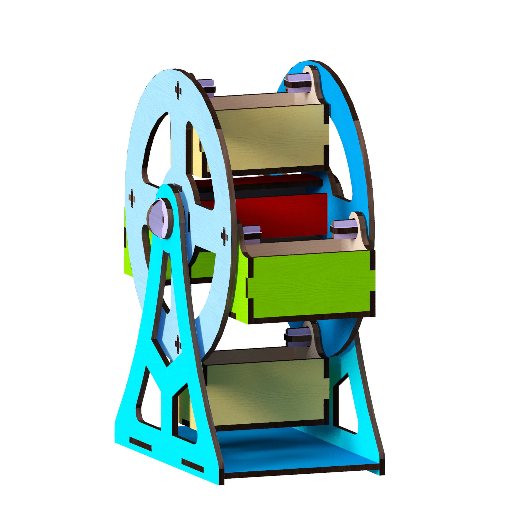 Mini Ferris Wheellaser Cut Files Laser Cut Template Vector | Etsy